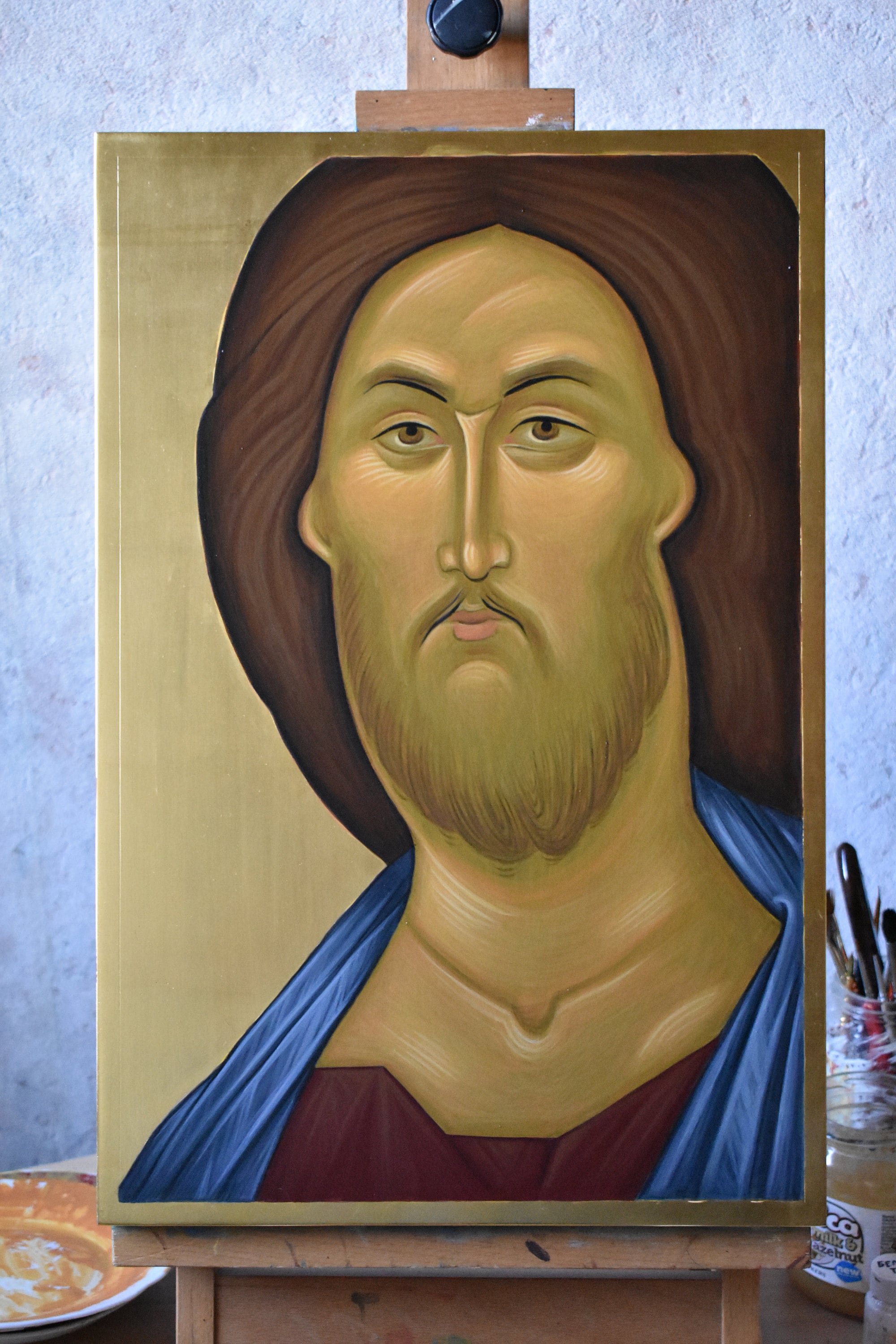 Religieus icoon Christus Verlosser Rublev Pantocrator Oud - Etsy Nederland