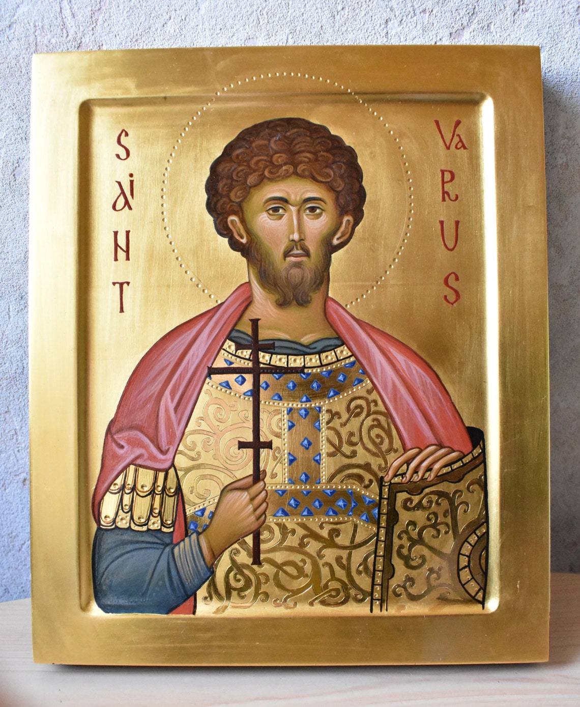 St Varus Saint Ouar Уар Orthodox Icon Hand Painted Icon - Etsy