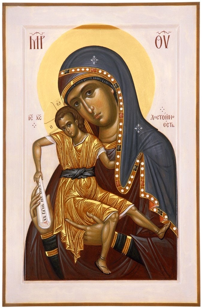 Mother of God Orthodox Icon Virgin Mary Theotokos Orthodox Icon ...