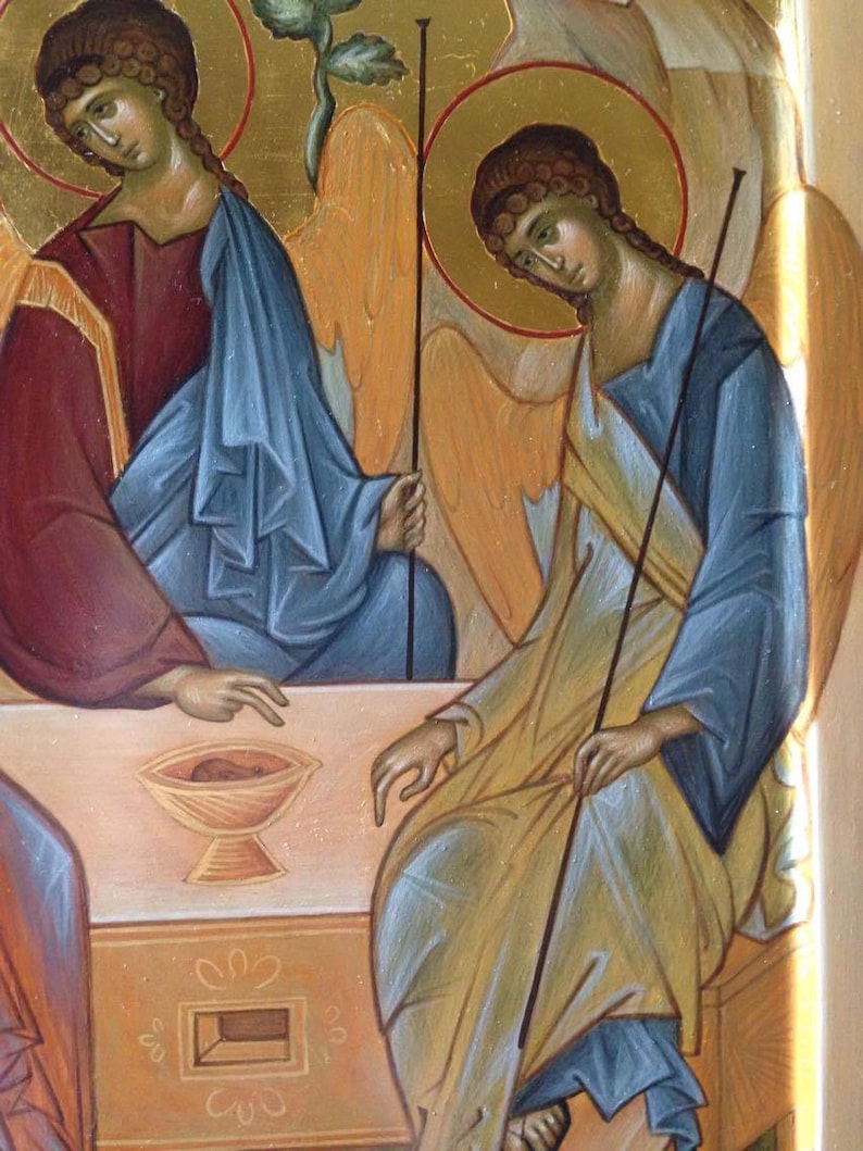 Orthodox Icon Holy Trinity Copy of Andrei Rublev Byzantine Orthodox ...