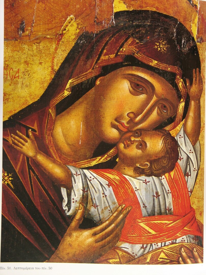 Mother of God Byzantine Orthodox Icon Egg Tempera Богородица с - Etsy