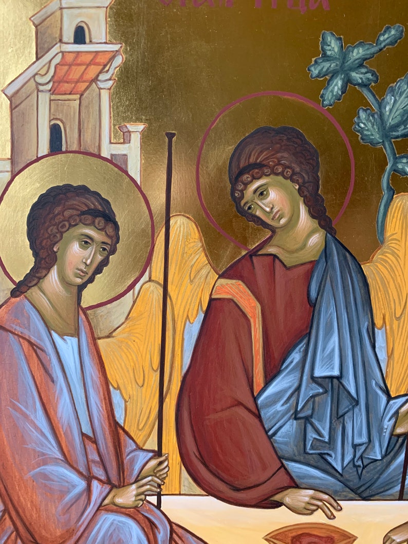 Orthodox Icon Holy Trinity Copy of Andrei Rublev Byzantine Orthodox ...