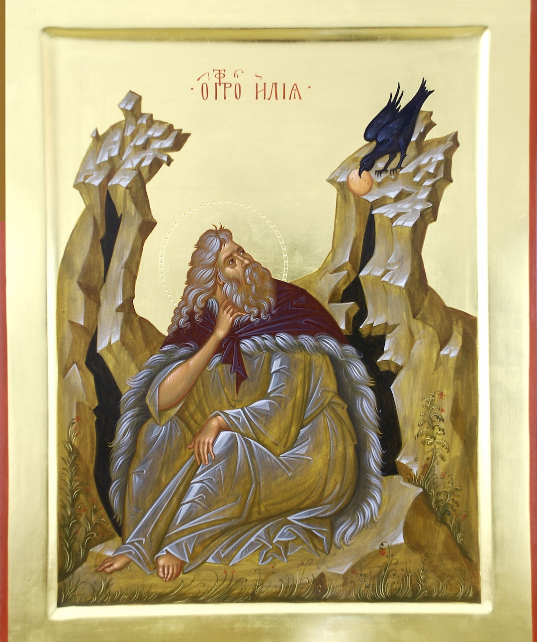 Prophet Elijah Elias Painting Orthodox Icon Handmade Icon Wood Icon ...