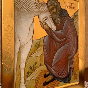 Saint Columba Byzantine Icon Orthodox Icon Egg Tempera - Etsy