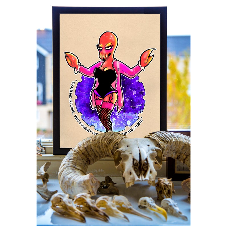 Edna futurama. 30x40 Poster/framed - Etsy