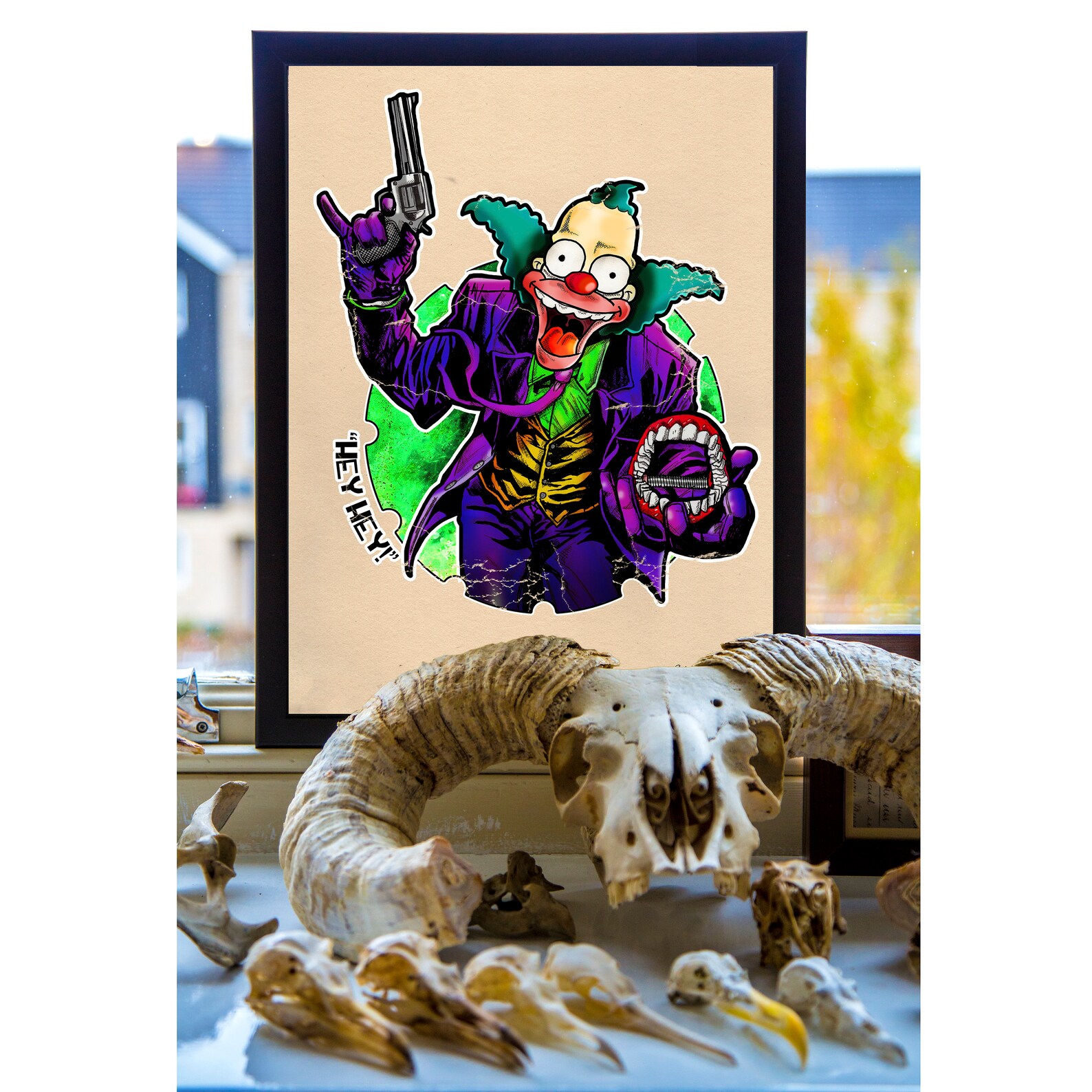 Krusty the Joker. 30x40 Poster/framed - Etsy