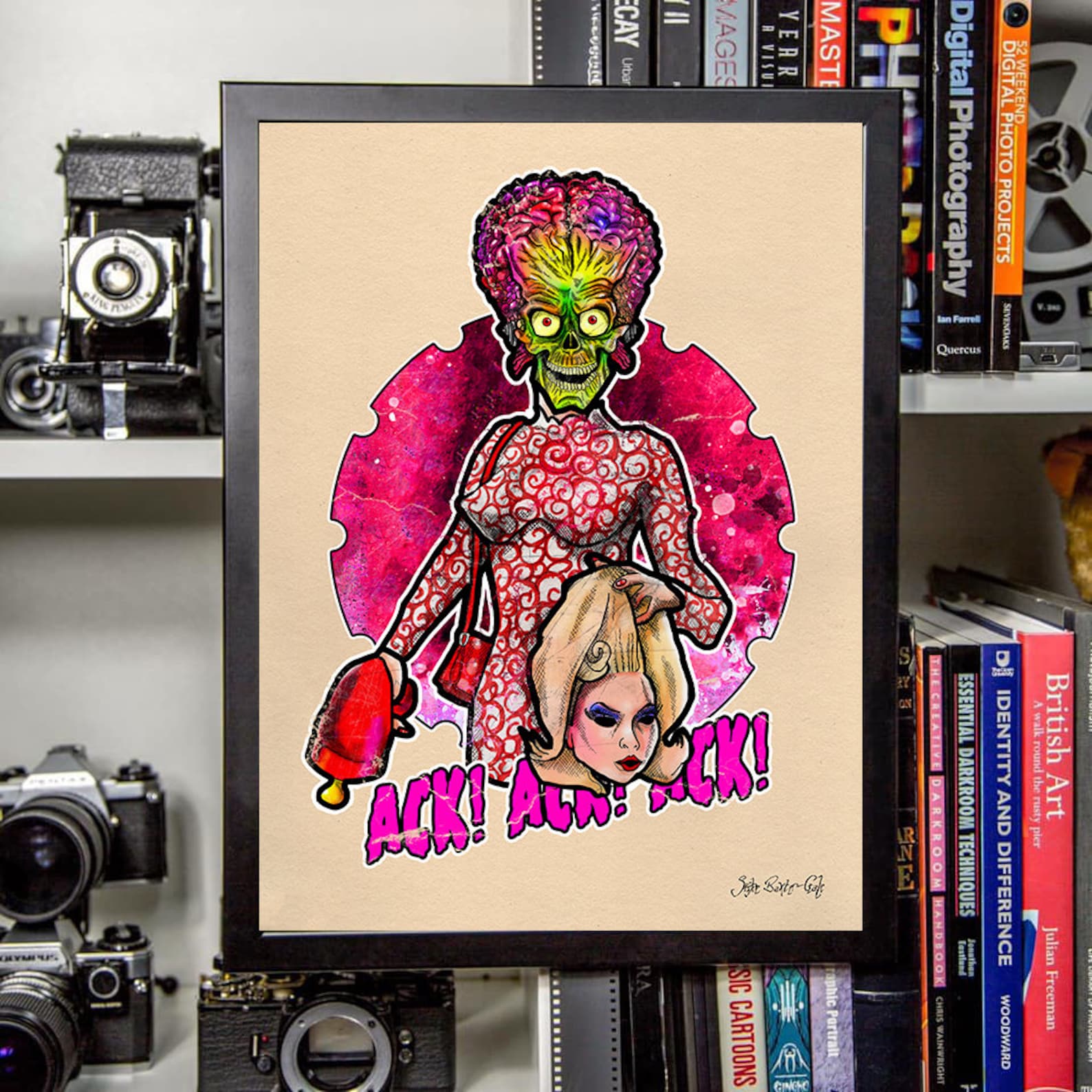 Martian Girl mars Attacks 1996. 30x40 Poster/framed - Etsy