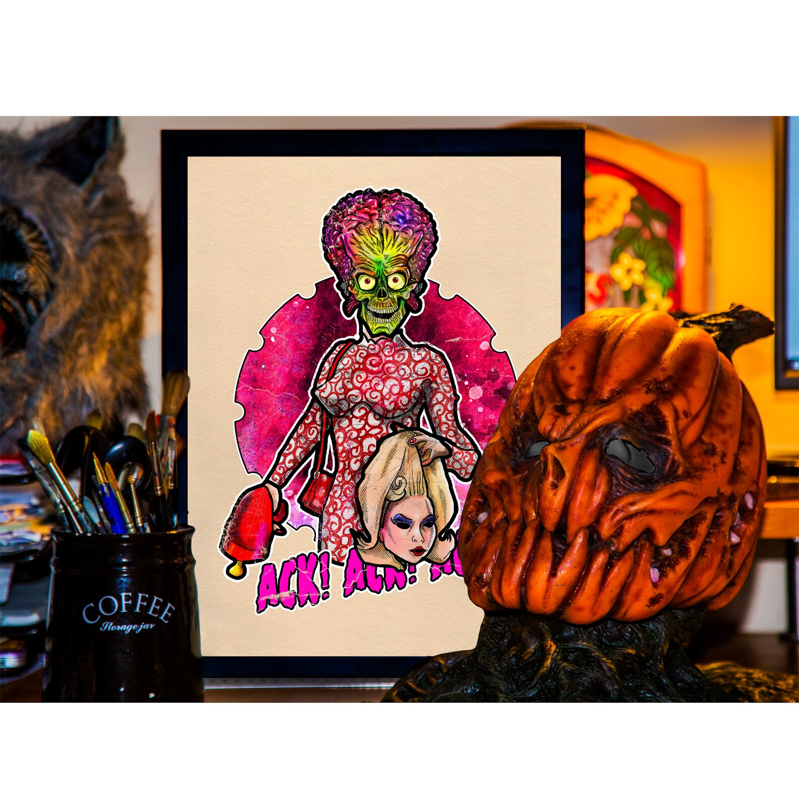Martian Girl mars Attacks 1996. 30x40 Poster/framed - Etsy