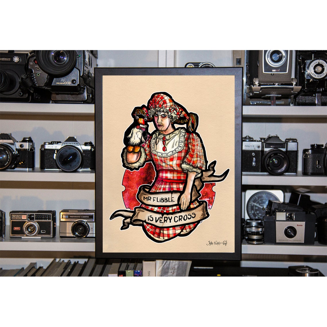 Rimmer and Mr Flibble. red Dwarf 30x40 Poster/framed - Etsy UK