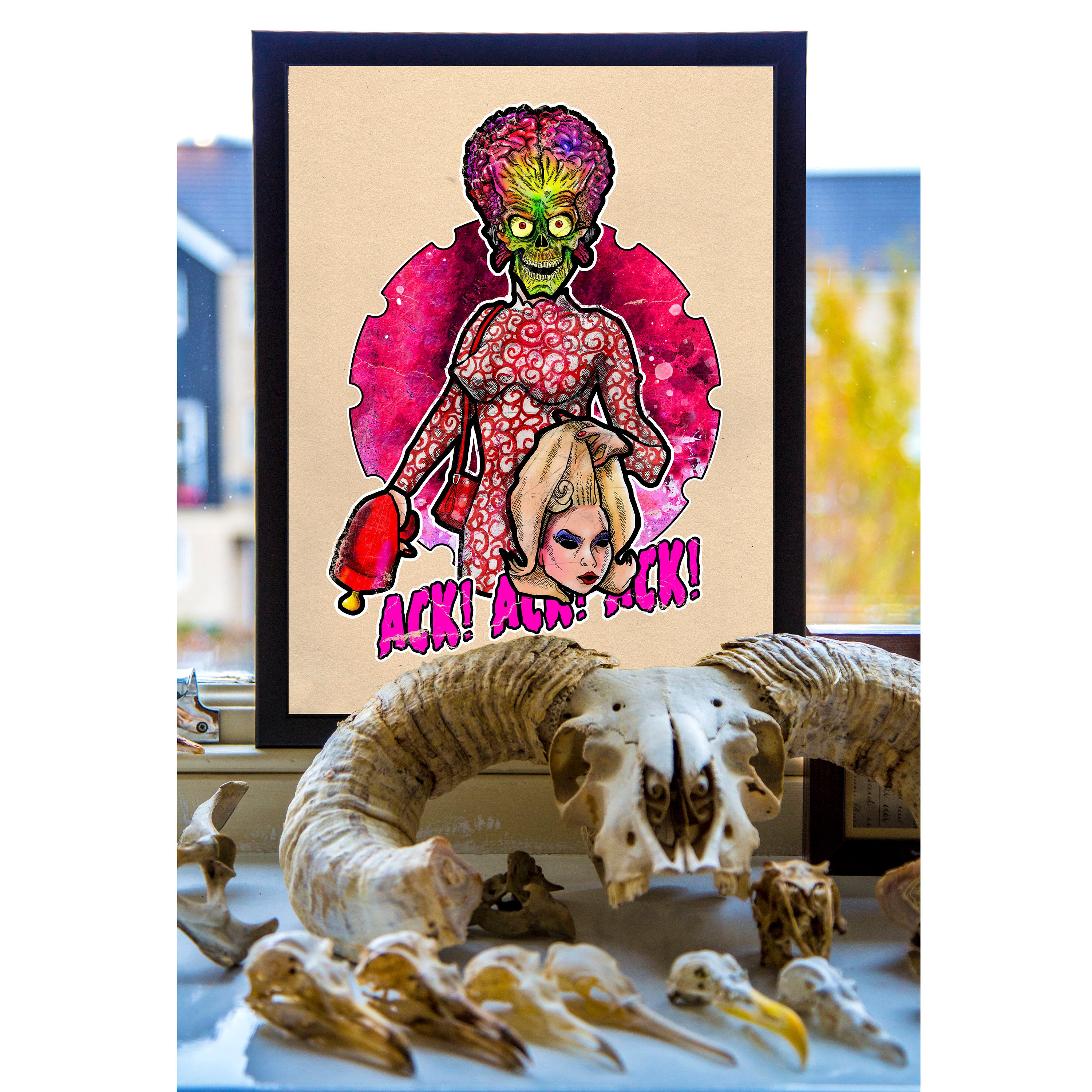 Martian Girl Mars Attacks 1996. 30x40 Poster/Framed | Etsy