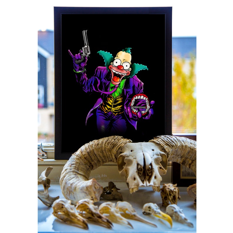 Krusty the Joker. 30x40 Poster/Framed | Etsy