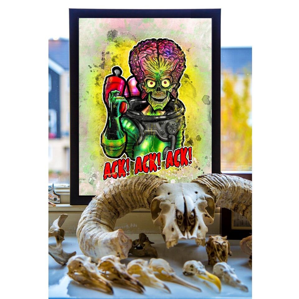 Mars Attacks 1996. 30x40 Poster/Framed | Etsy