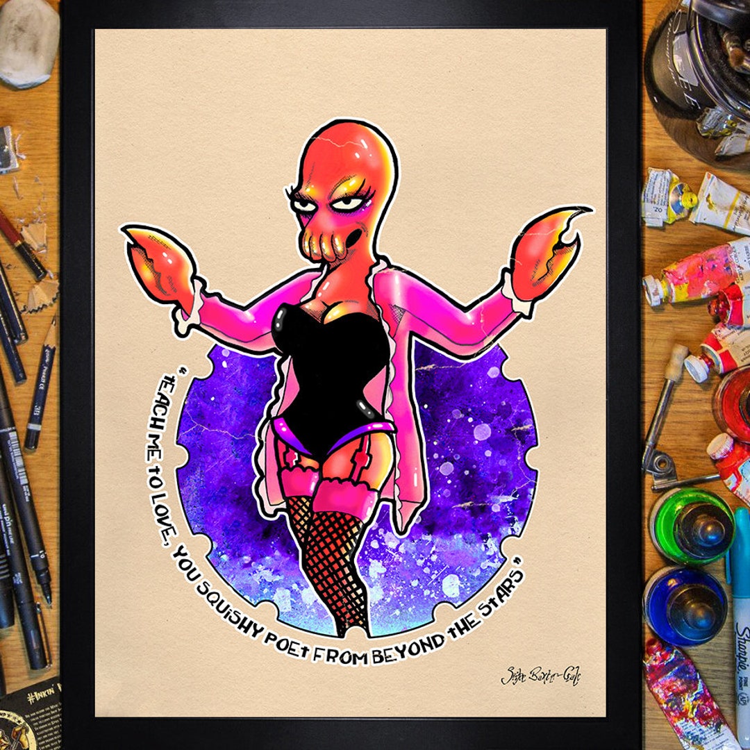 Edna Futurama 30x40 Posterframed Etsy
