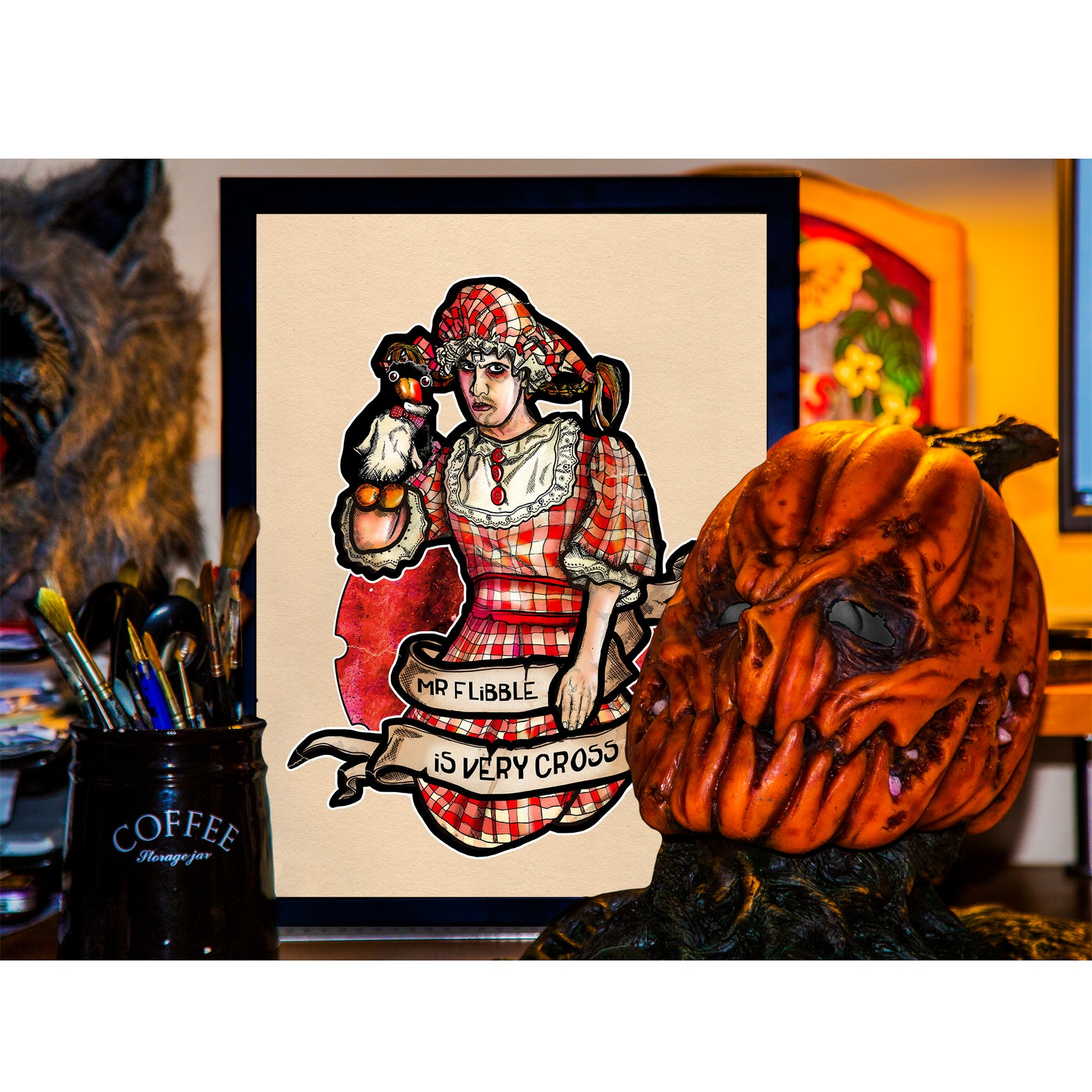 Rimmer and Mr Flibble. red Dwarf 30x40 Poster/framed - Etsy UK