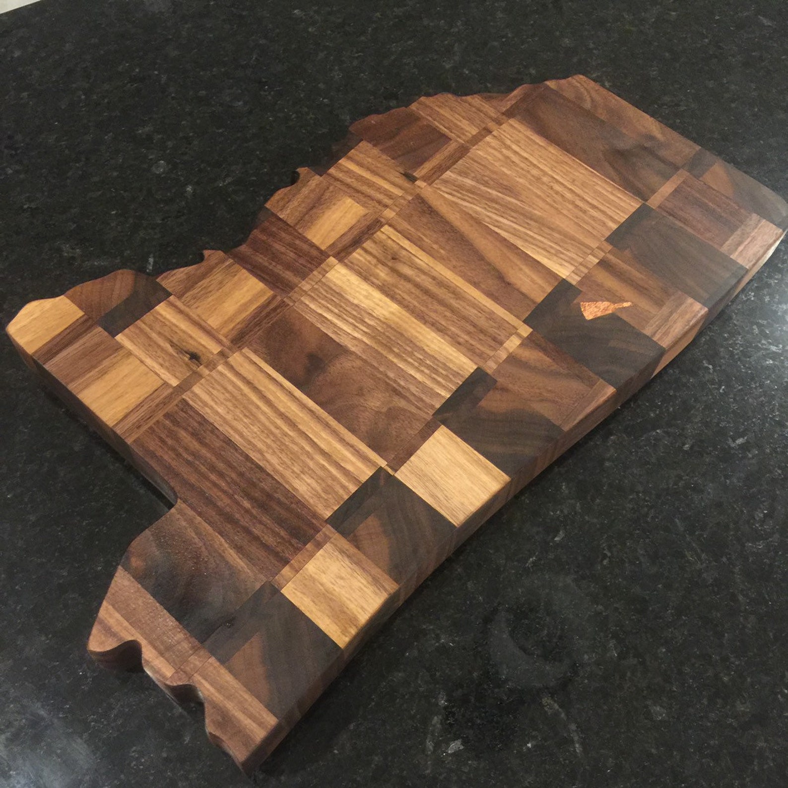 Custom State Shaped Cutting Board - Etsy