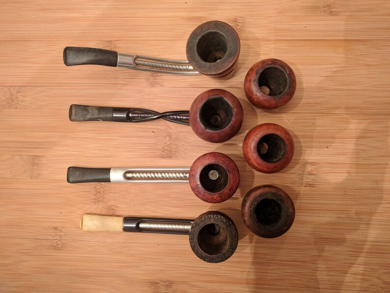 Restored 4 Falcon Aluminum Pipes All Styles & 3 Extra Bowls - Etsy