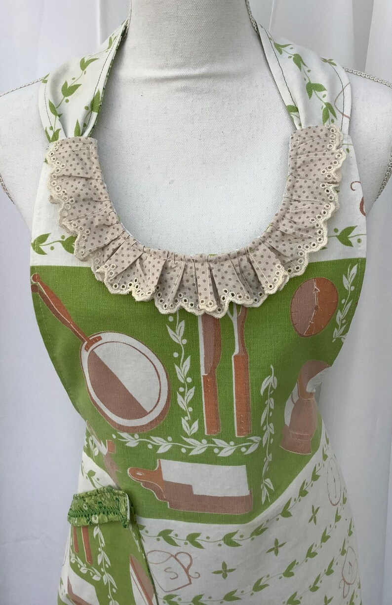 Reversible Apron / Women’s, Vintage, Upcycled - Etsy