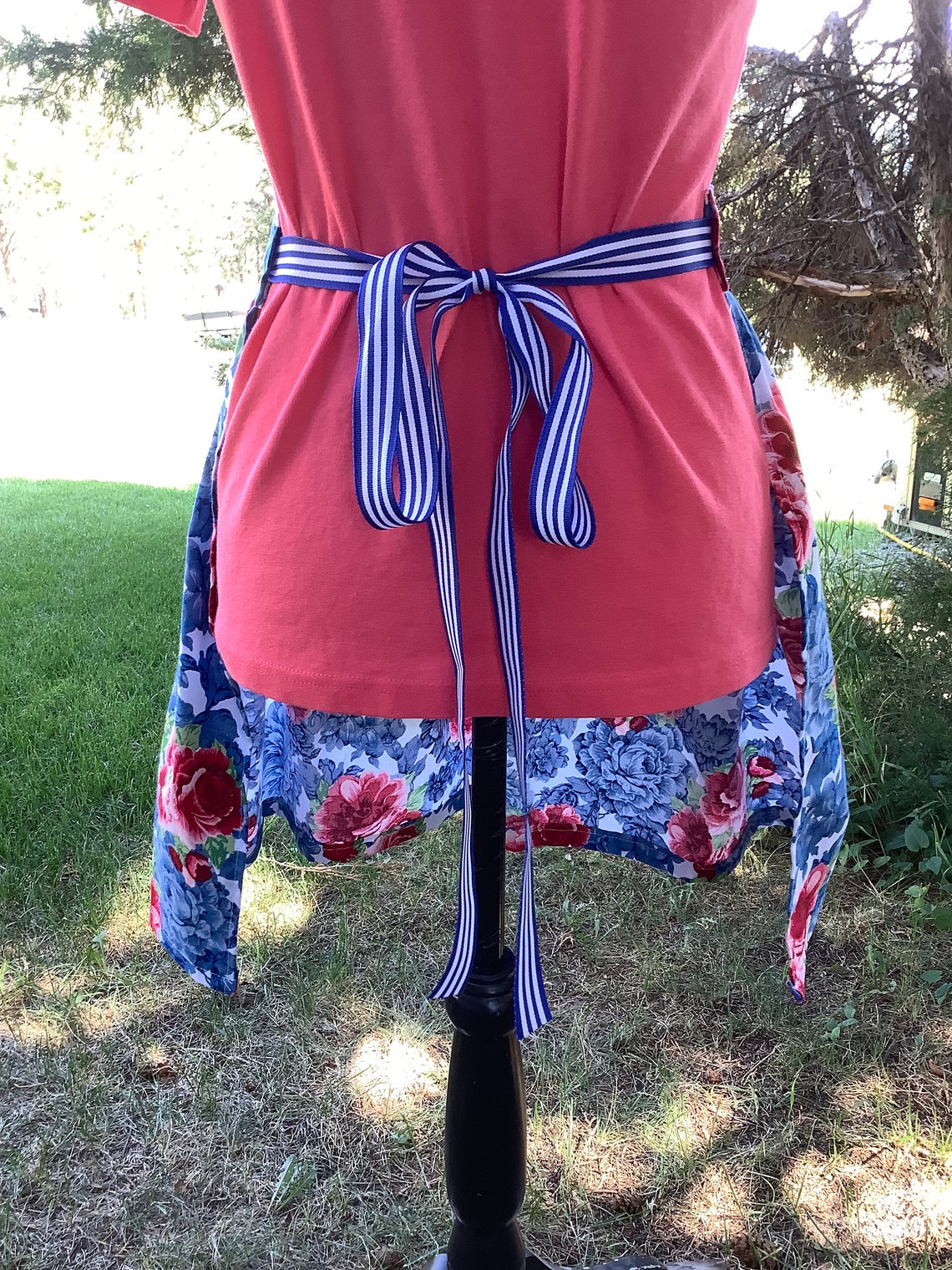 Women's Half Apron Made From Vintage Dresser Scarf - Etsy