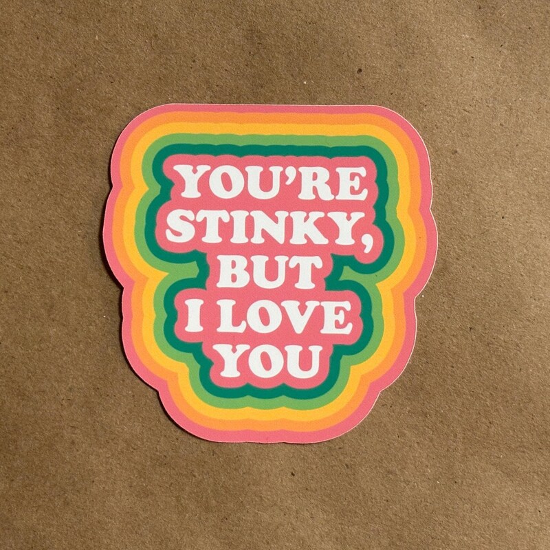 Stinky Cute Sticker - Etsy