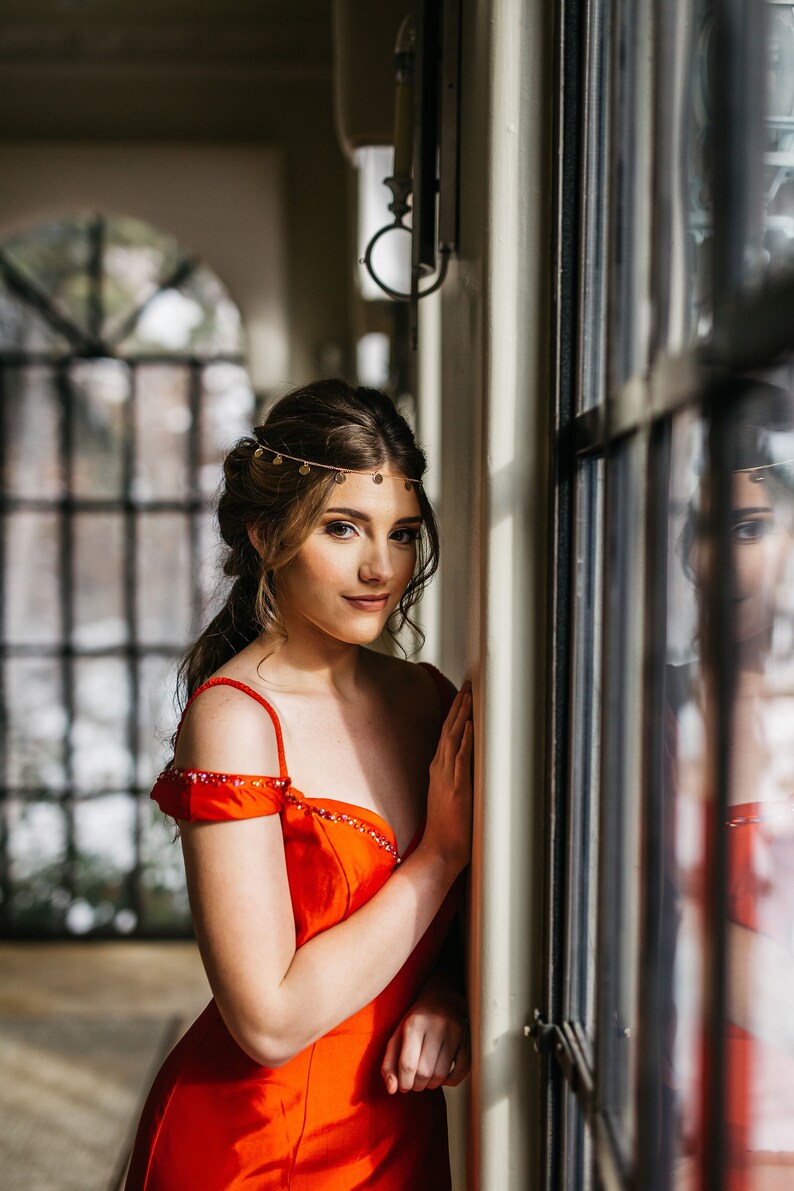 Gold Coin Hair Chain Boho Head Chain Ethnic Coin Hair | Etsy