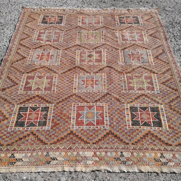 Bohemian Kilim Rug - Etsy