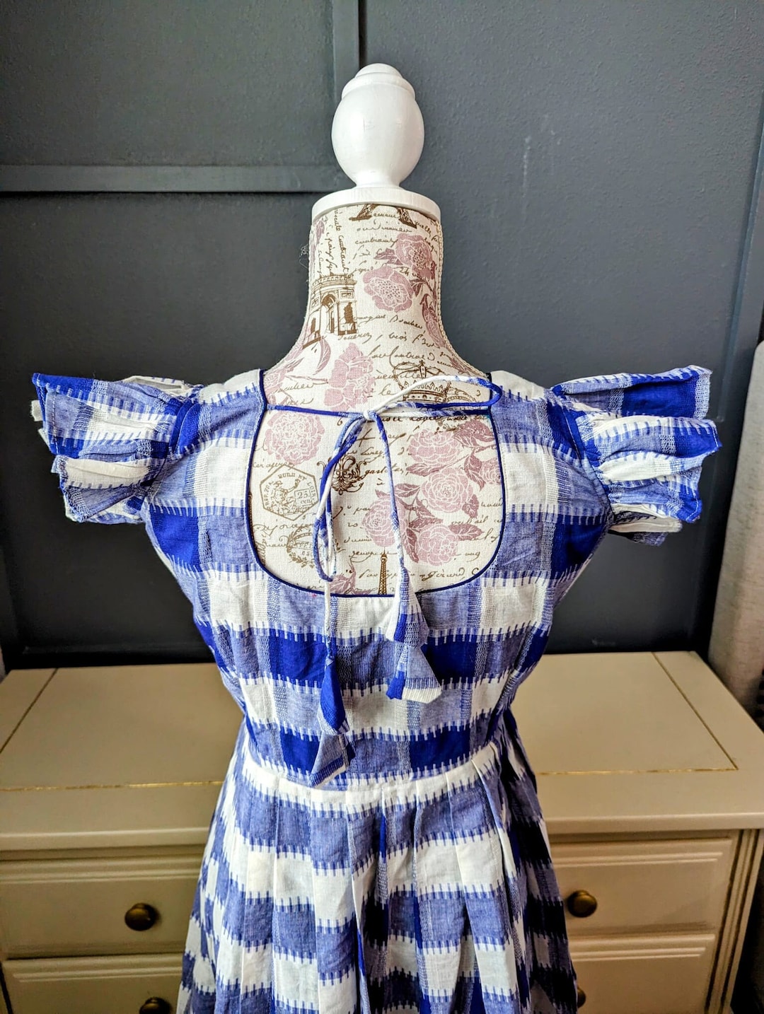 A Beautiful Checks Dress - Etsy