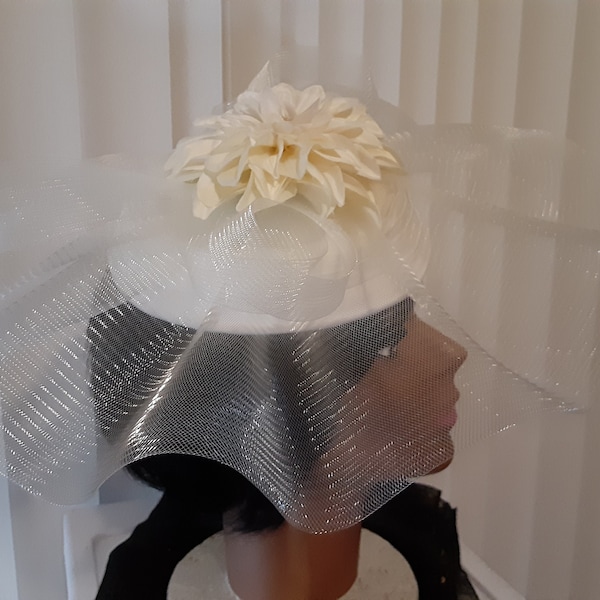 Ivory Bridal Hat - Etsy