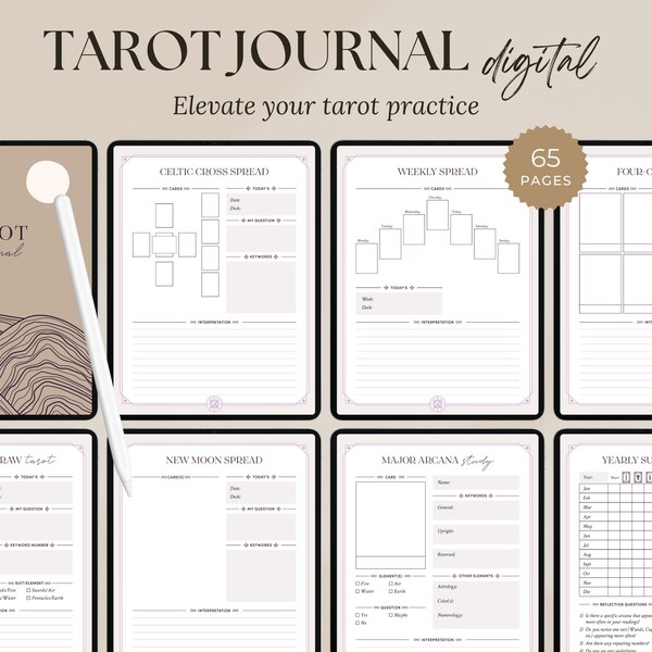 Tarot Journal Printable - Etsy