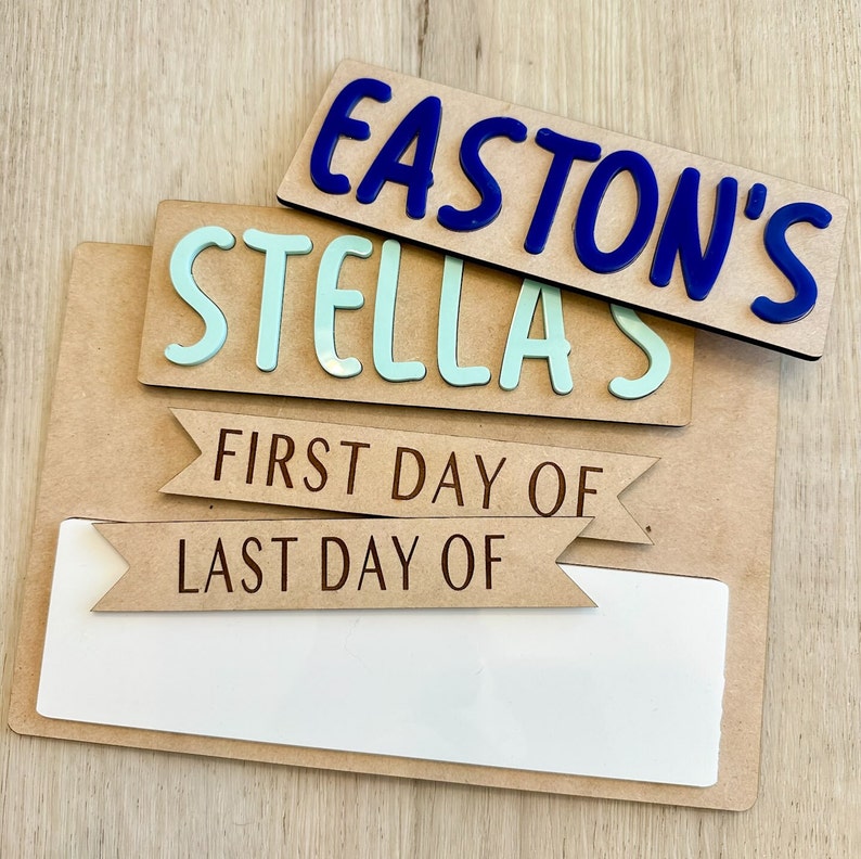 First & Last Day of School Sign | Reusable Dry Erase Board | Back to ...