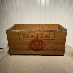 Vintage Swift’s Premium Corned Beef Crate - Etsy
