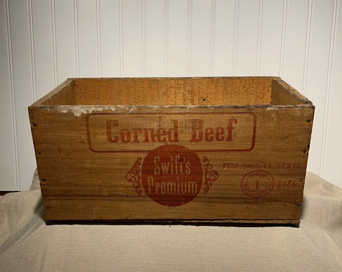 Vintage Swift’s Premium Corned Beef Crate - Etsy