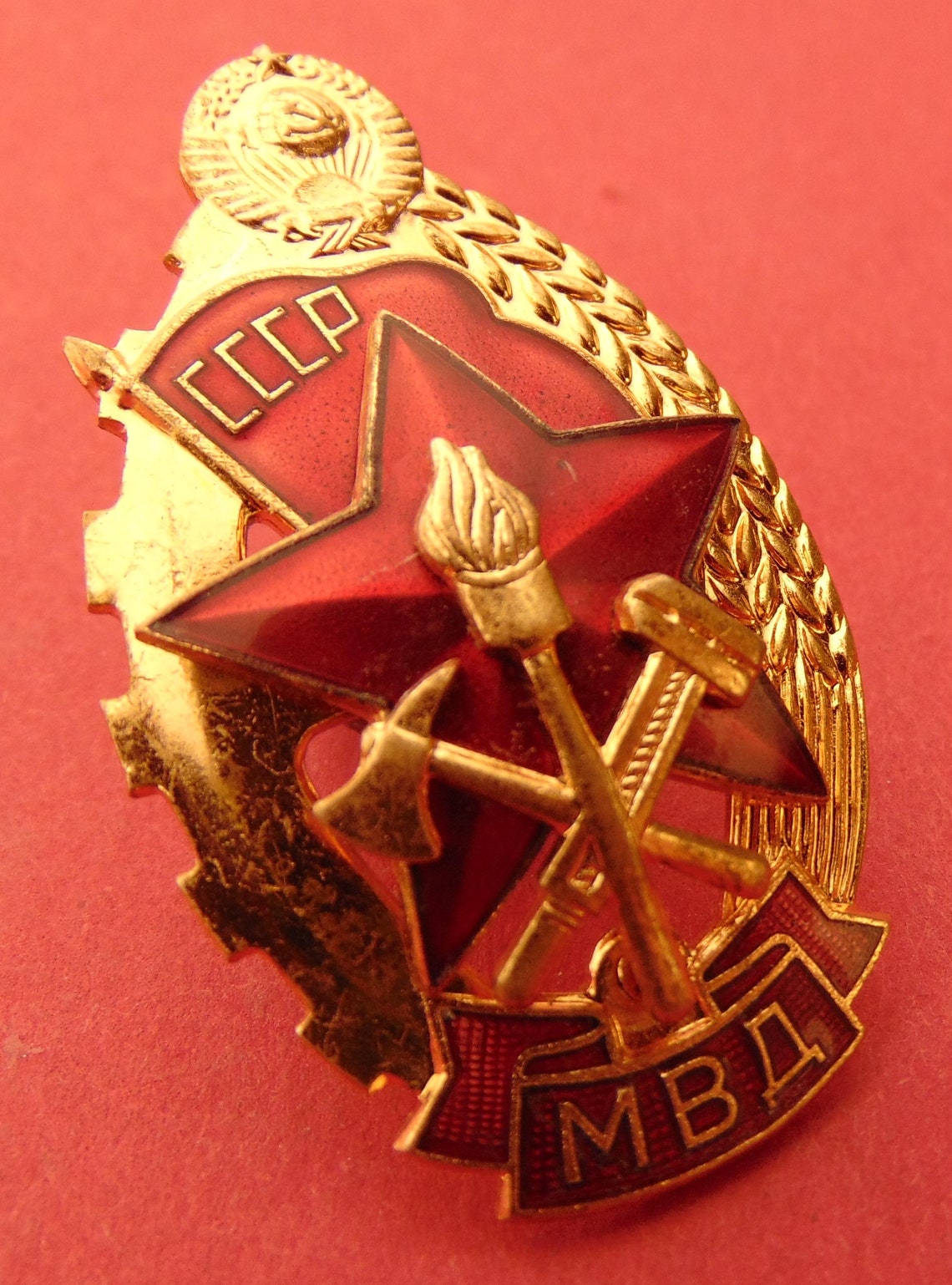 Soviet Firefighter Badge MVD HONORED Fireman Award 1980s | Etsy