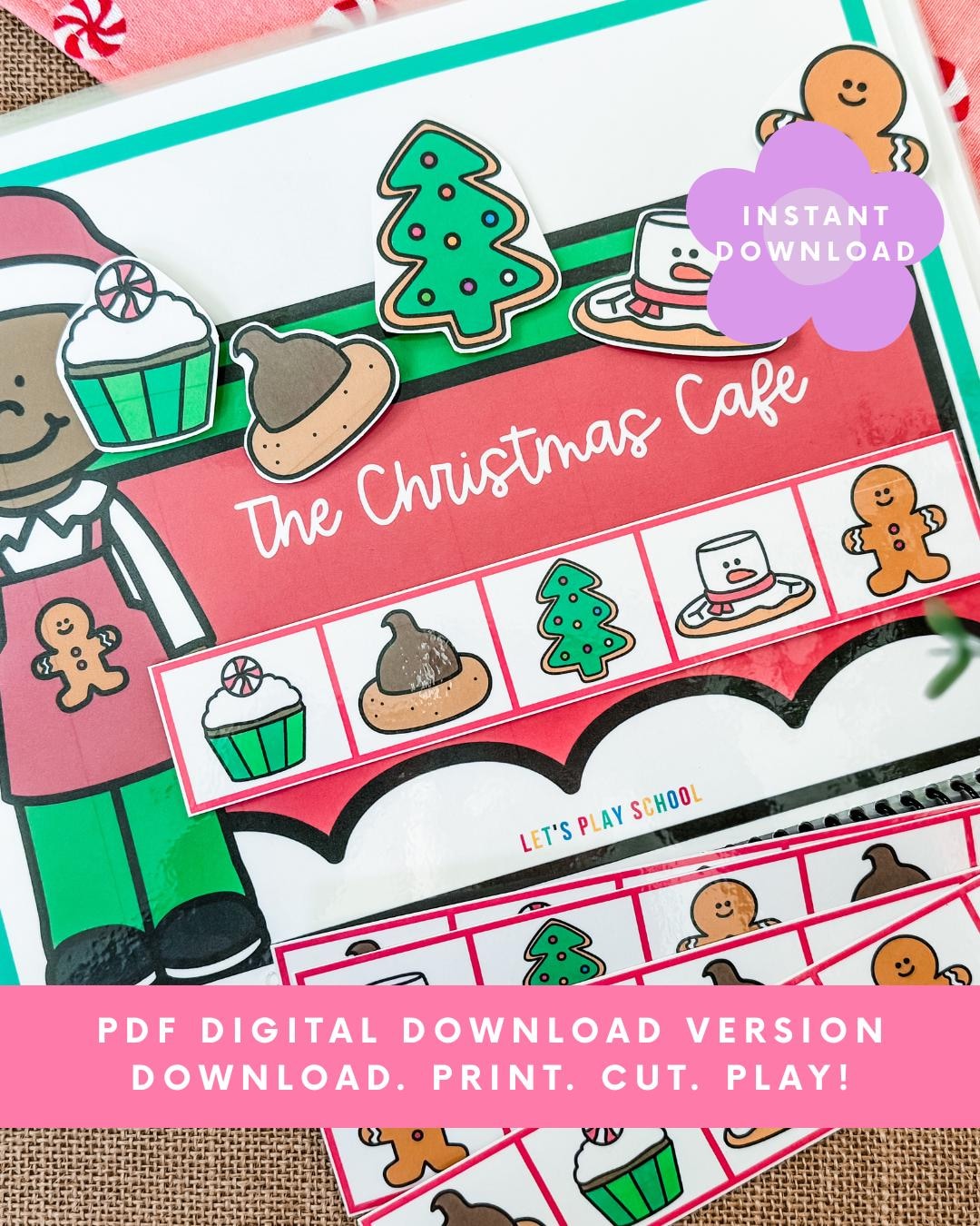 Christmas Busy Book: Digital Download Preschool Learning Binder ...
