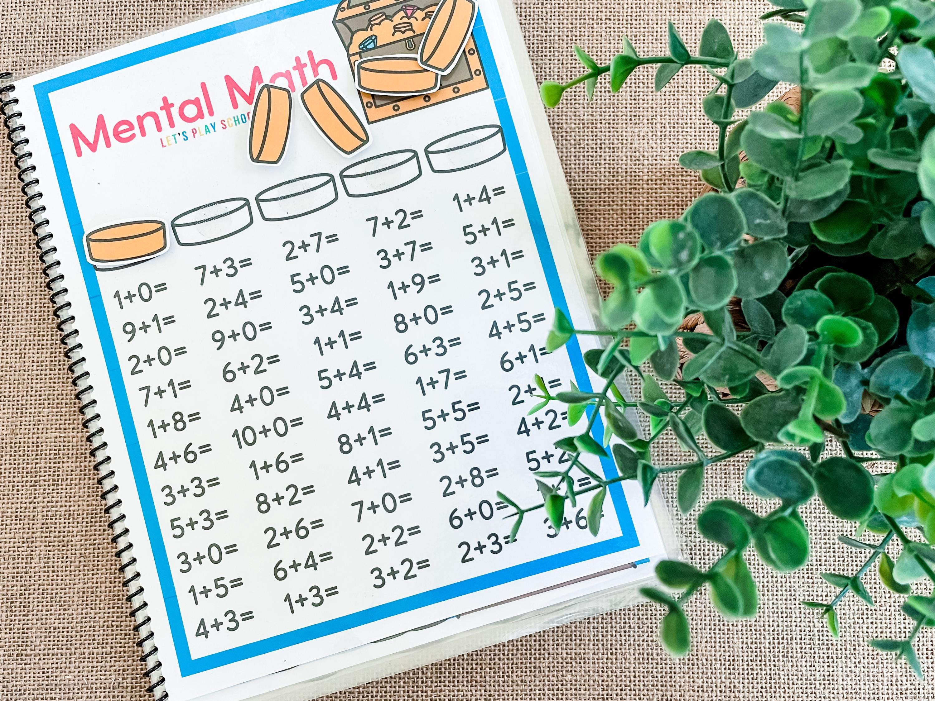 Addition Facts 1-10 Busy Book: Digital Download Learning Binder - Etsy