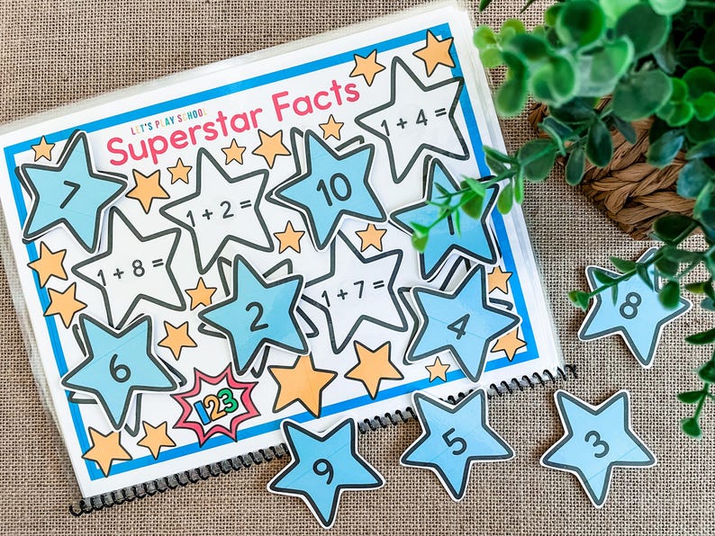 Addition Facts 1-10 Busy Book: Digital Download Learning Binder - Etsy