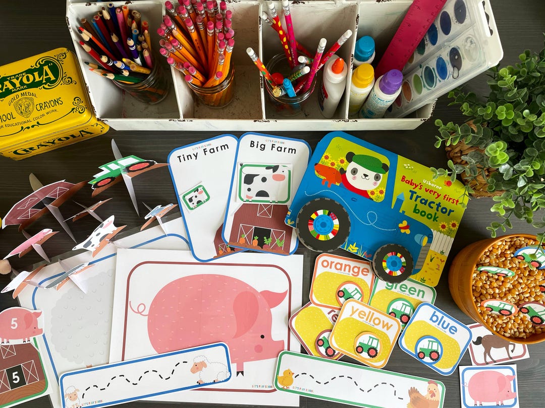 Little Farm Play Kit | Preschool Learning Printables | Homeschool - Etsy