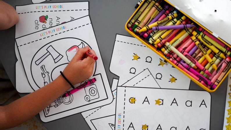 Alphabet Books | Interactive Alphabet | Preschool & Kindergarten - Etsy