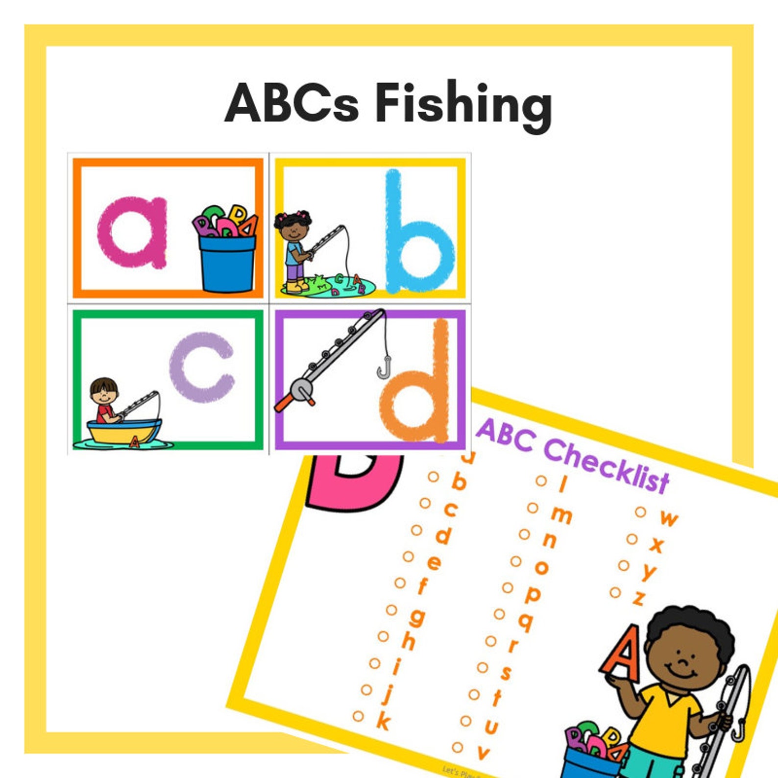 Play and Learn Abcs TWELVE Alphabet Learning Games | Etsy