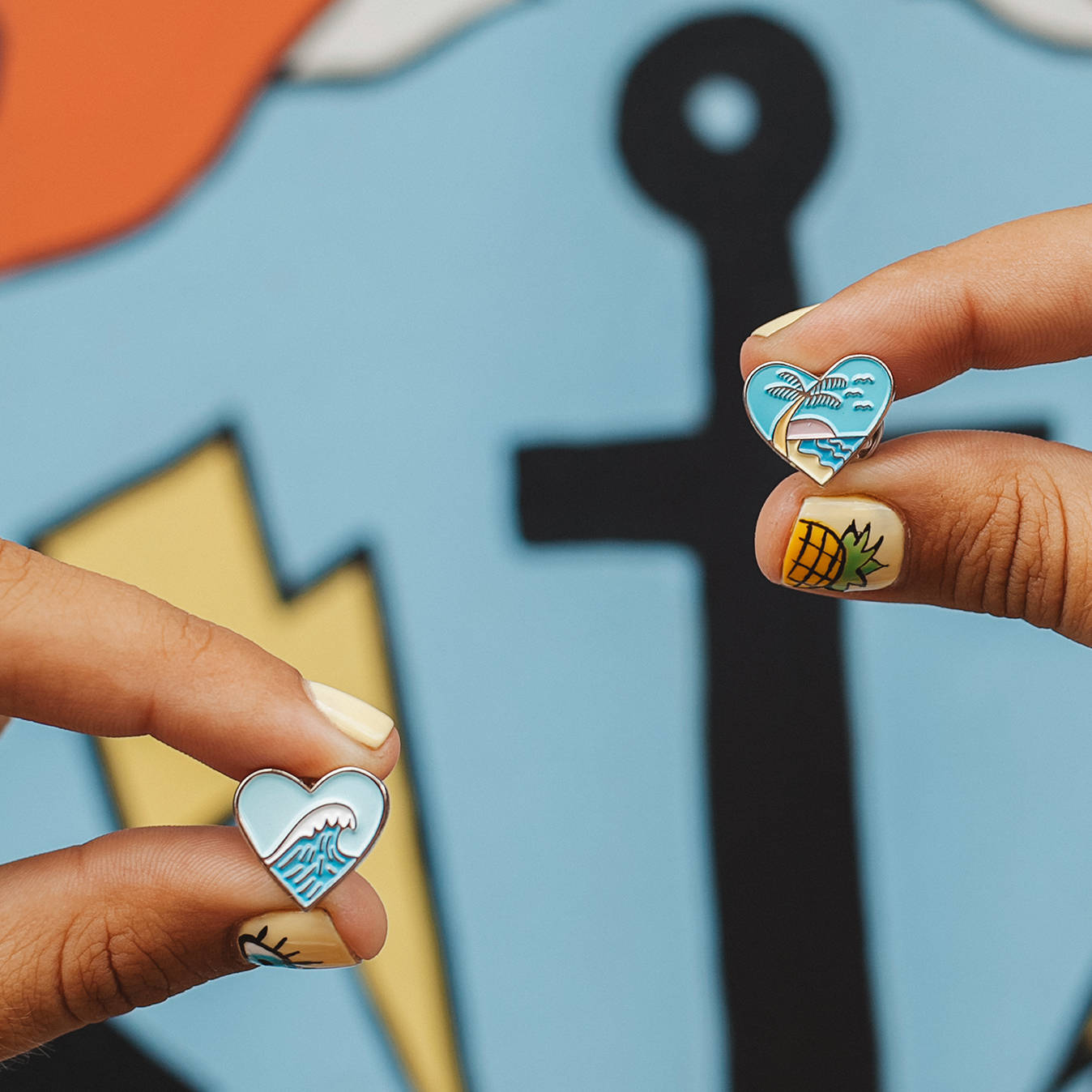 Wave enamel pin surf enamel pin wave lapel pin ocean | Etsy