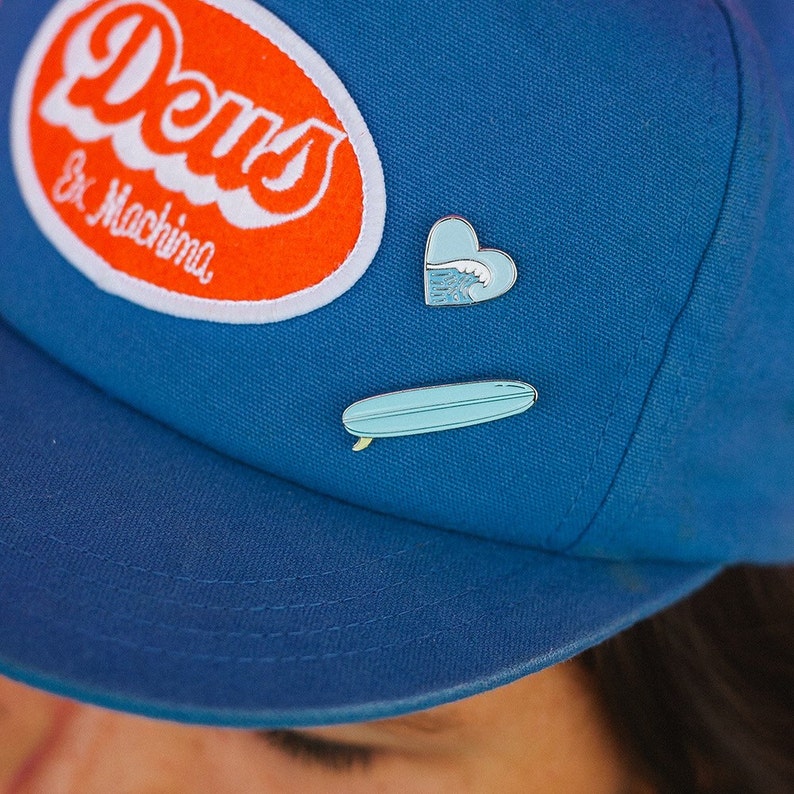 Wave enamel pin surf enamel pin wave lapel pin ocean | Etsy