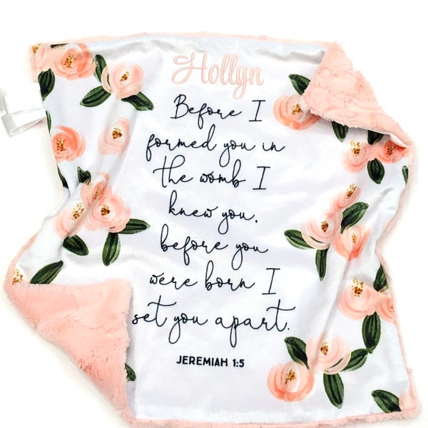 Baby Blanket With Scripture - Etsy