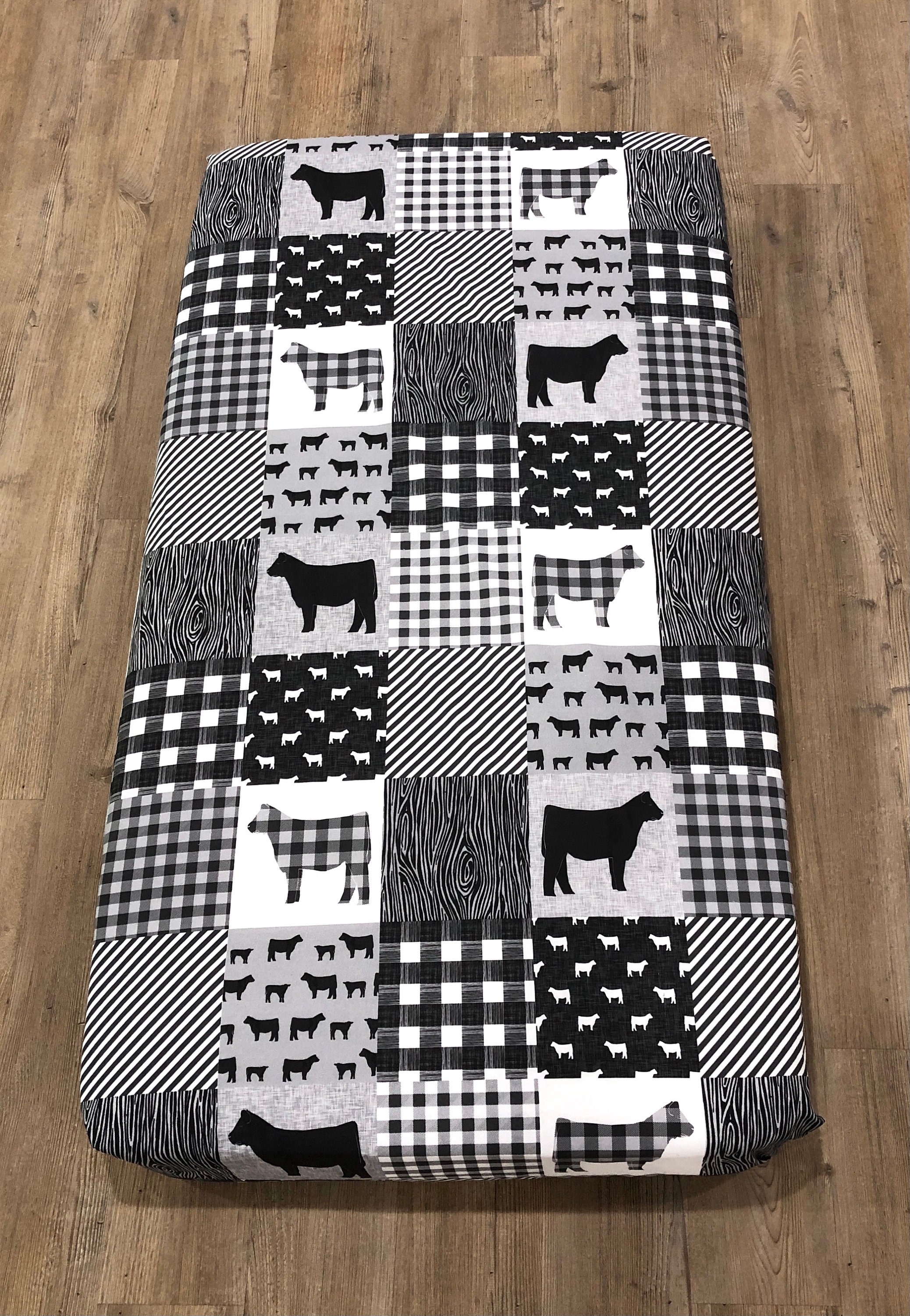 Angus Cow Fitted Crib Sheet: Farm Nursery Bedding - Etsy