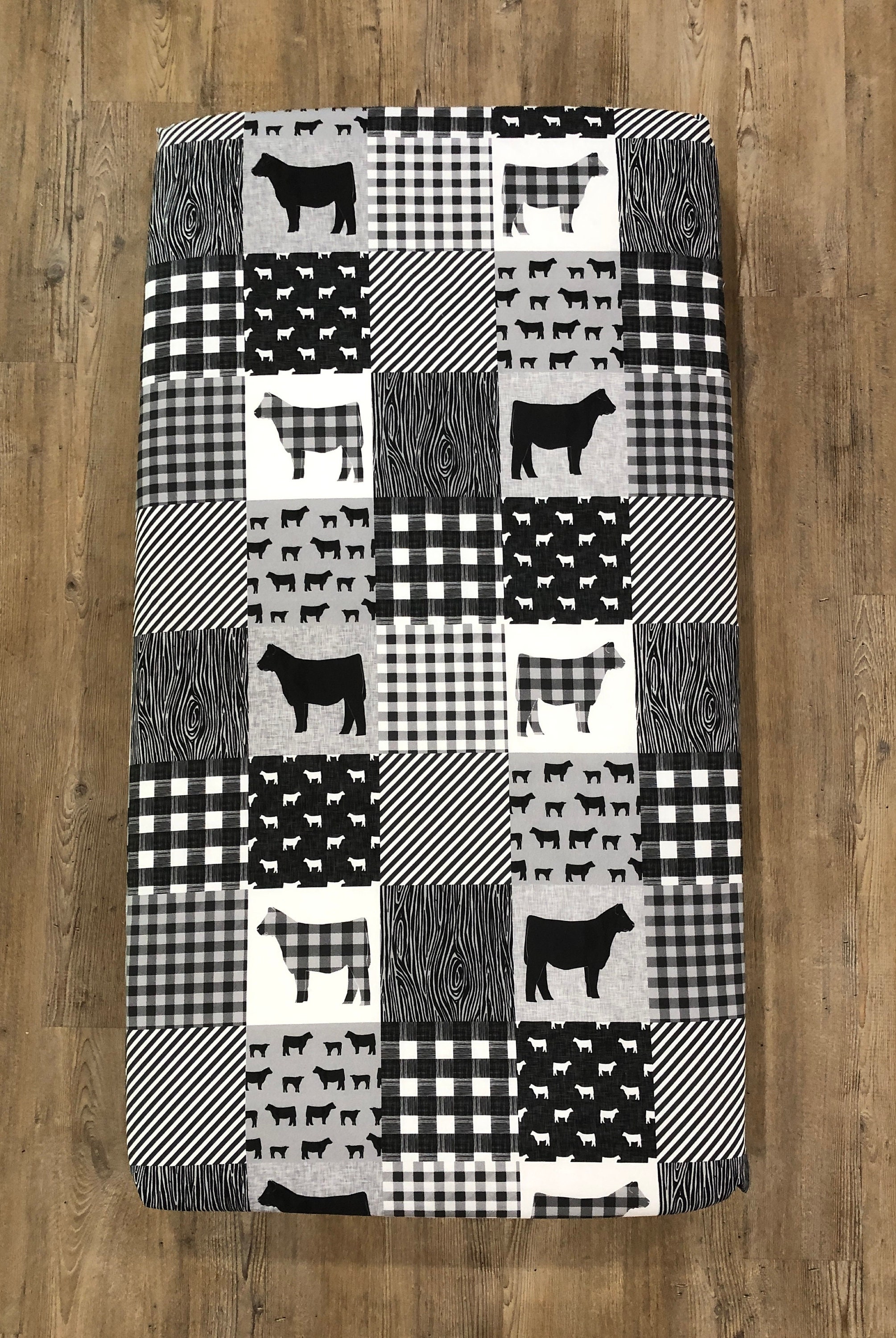 Angus Cow Fitted Crib Sheet: Farm Nursery Bedding - Etsy