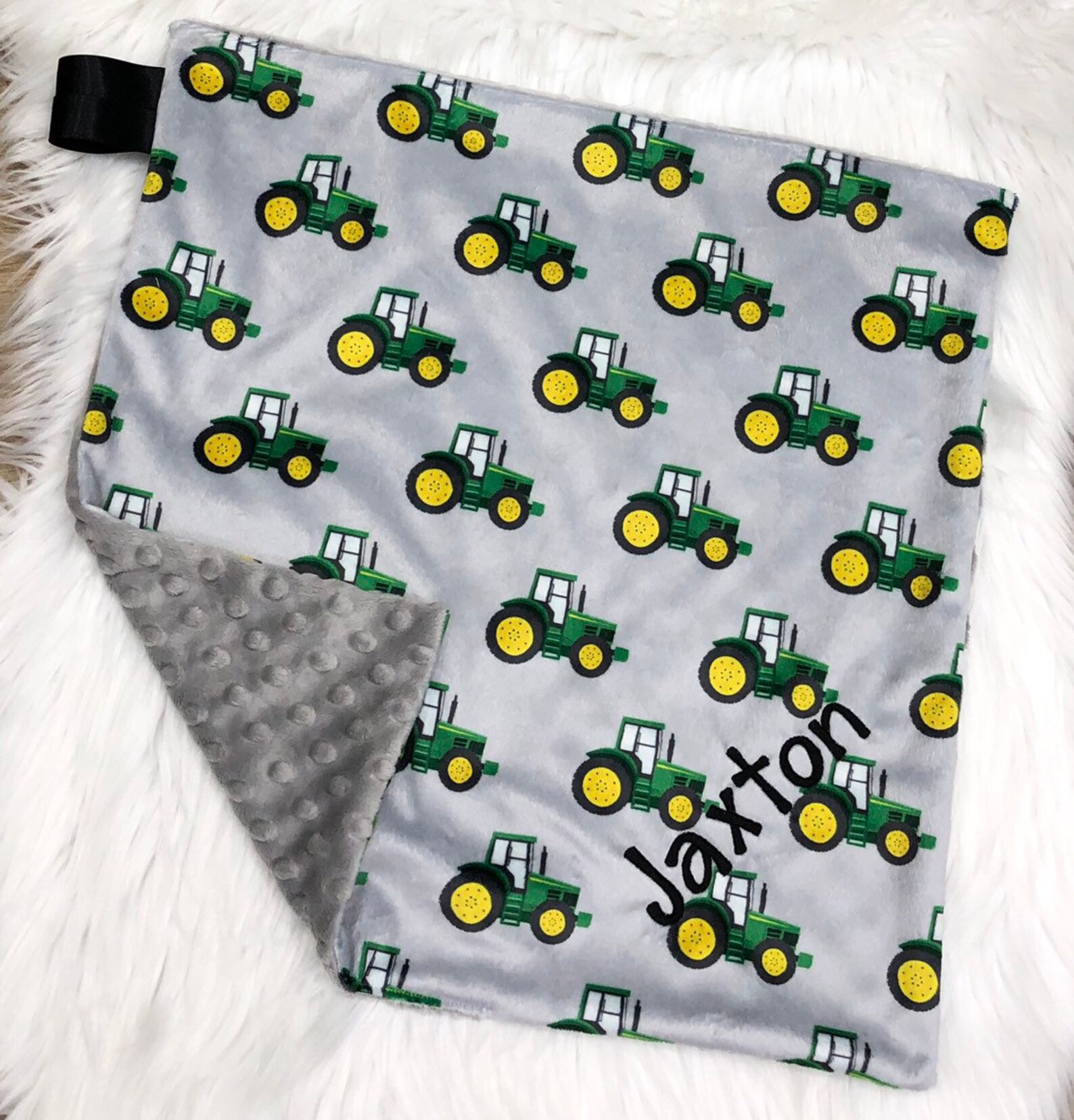Personalized Tractor Boy Blanket Loveytractor Farm John Deere - Etsy