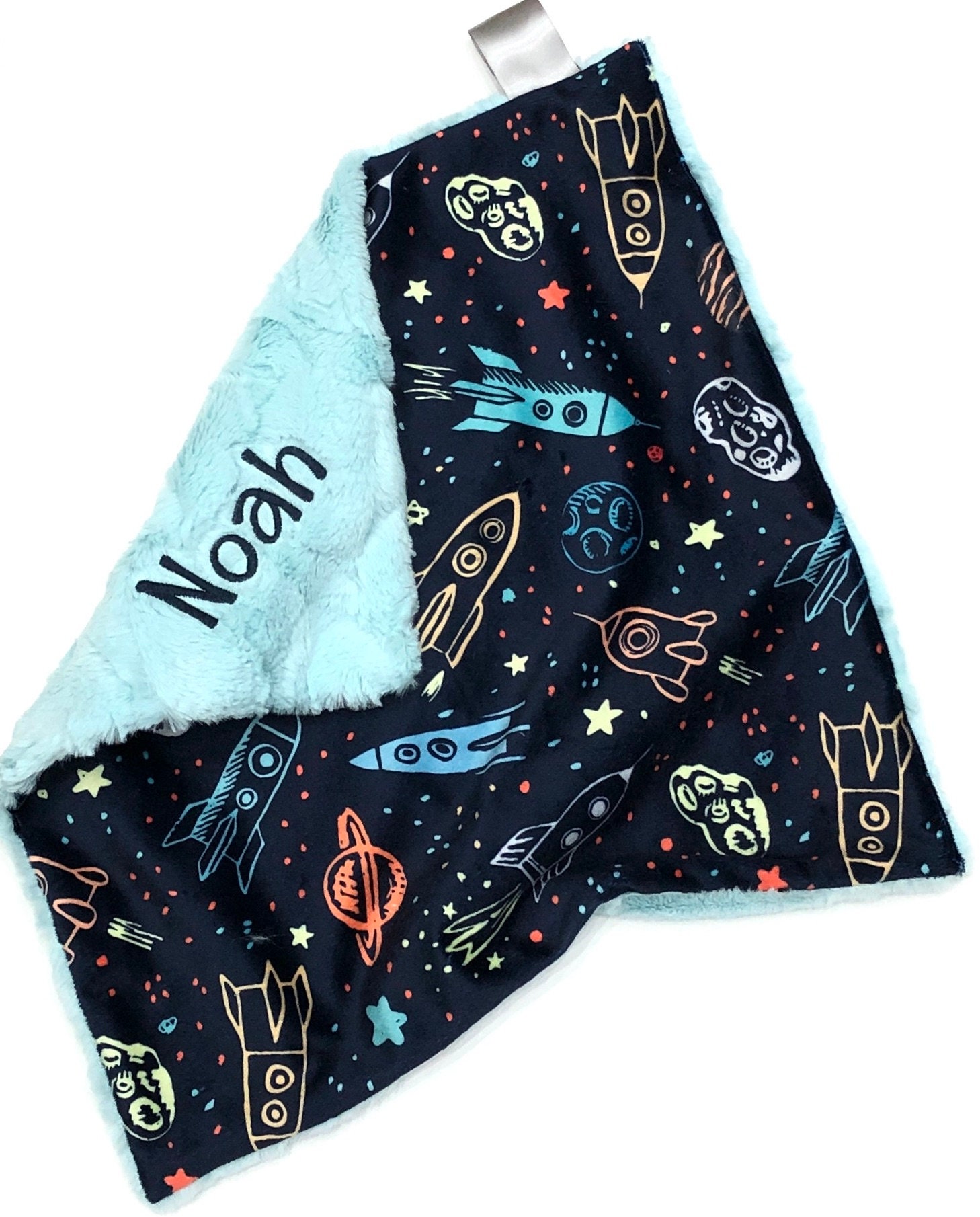 Personalized Blanket LoveySpace Rocket Blanket Rocket | Etsy