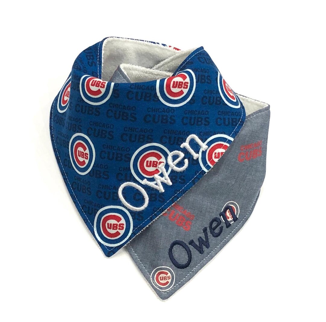 Personalized Baseball Bandana Bib Set: Organic Bamboo Terry - Etsy