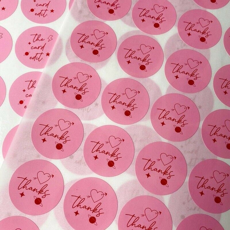 Matt LOGO Printed Round Stickers Custom Logo Labels Postage Labels ...