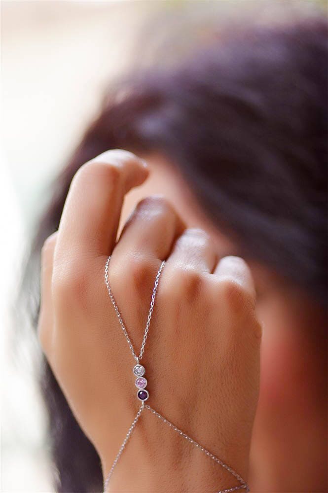 Hand Chain Ring Bracelet Hand Jewelry Slave Bracelet | Etsy