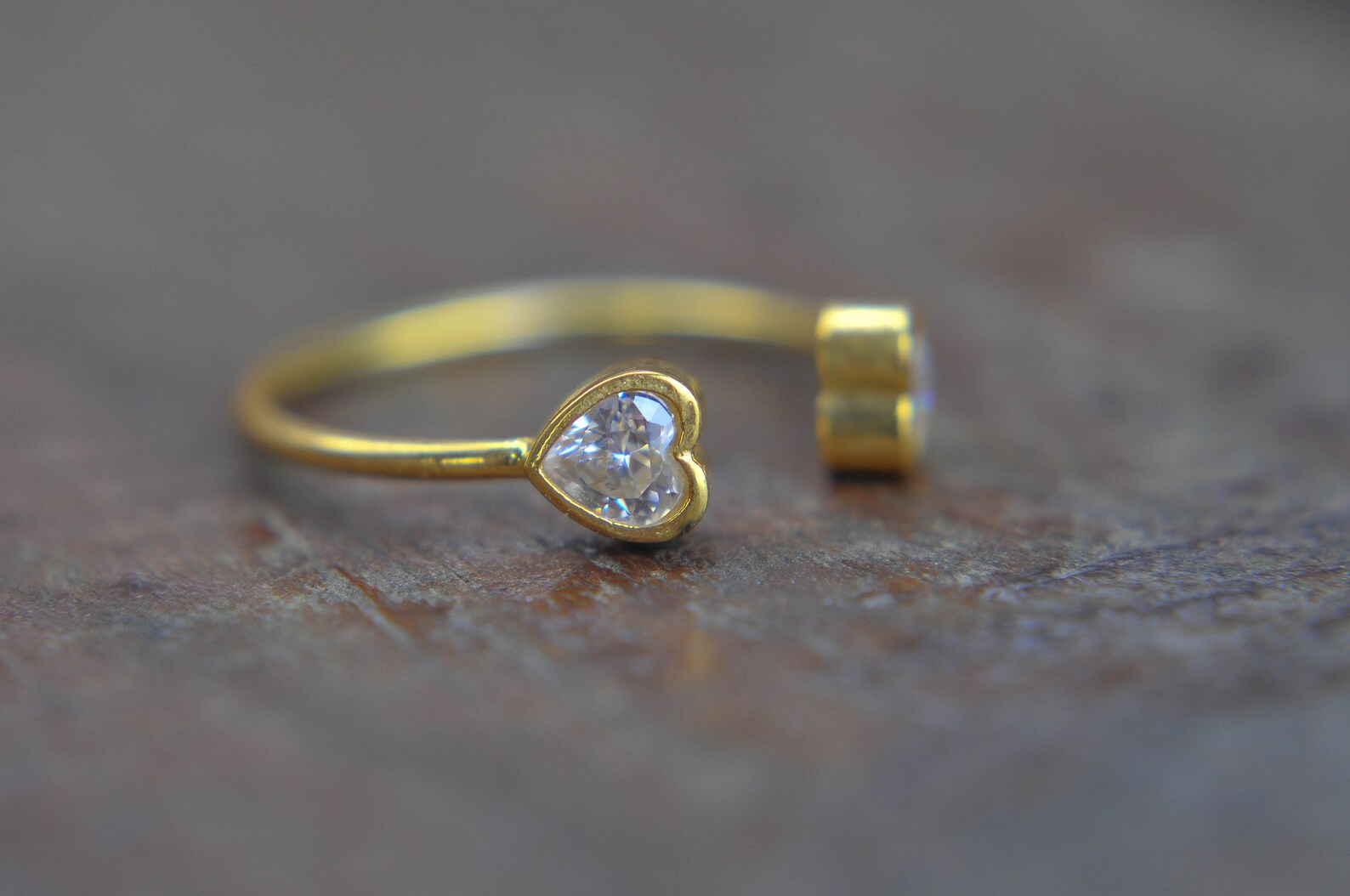 Double Heart Ring Birthstone Ring for Couples Promise Rings - Etsy