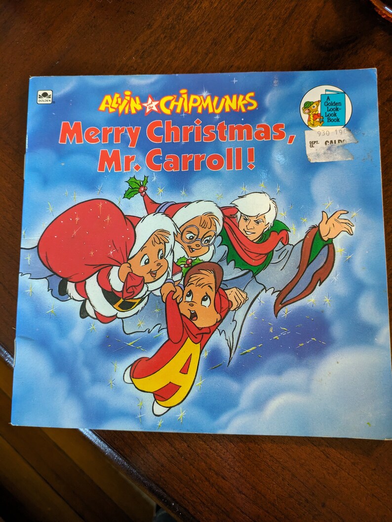 Alvin Chipmunks Merry Christmas, Mr. Carroll! - Etsy